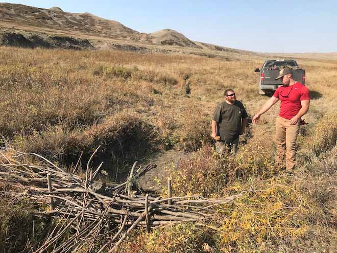 A beaver dam analog constructed with help from Pheasants Forever and ...